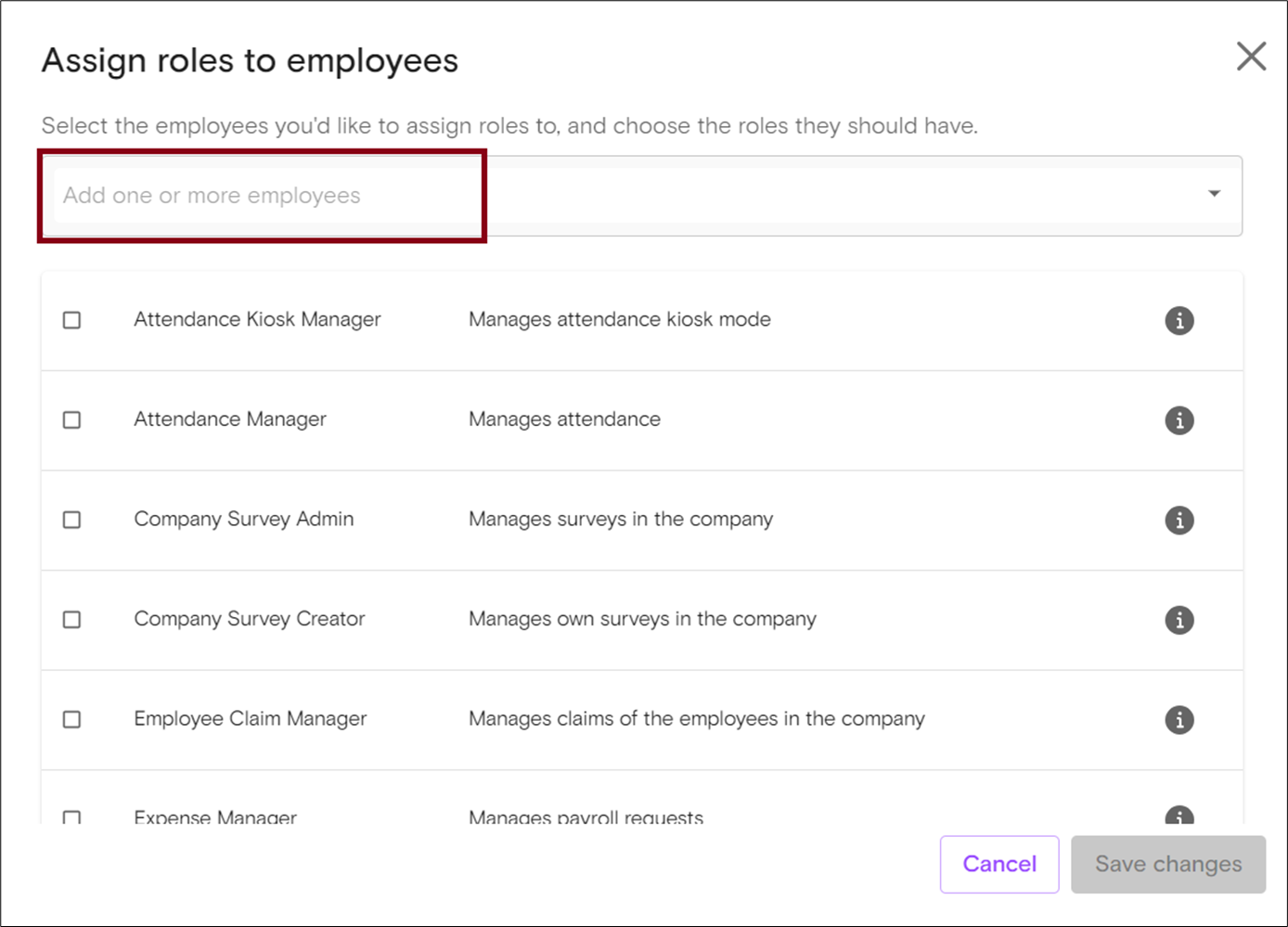 Assigning access permissions and role management – English