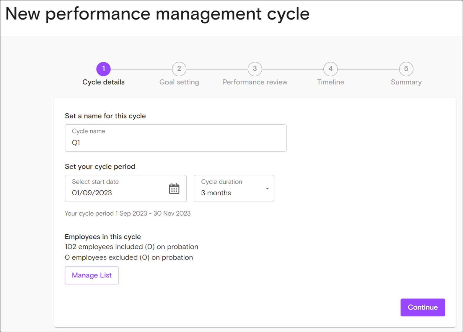 How to Set up a Goal-based review cycle – English