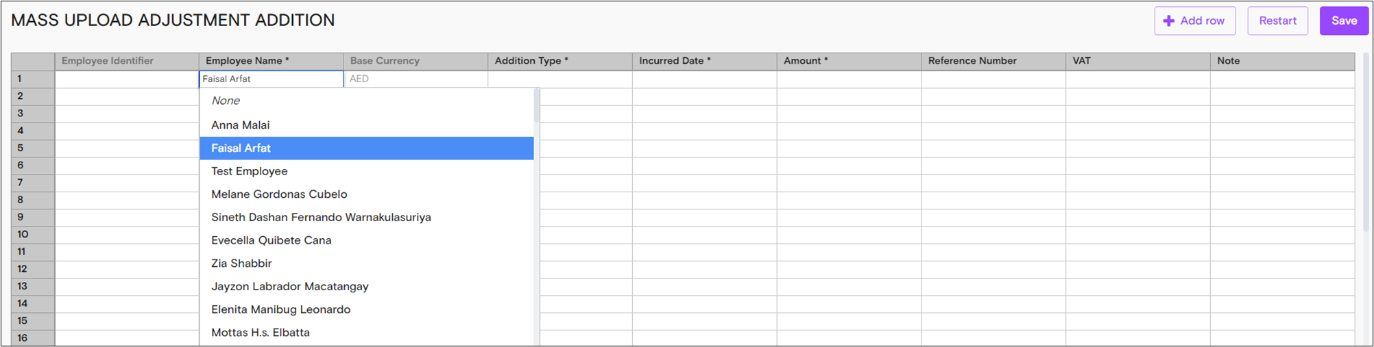 How to mass upload additions? – English