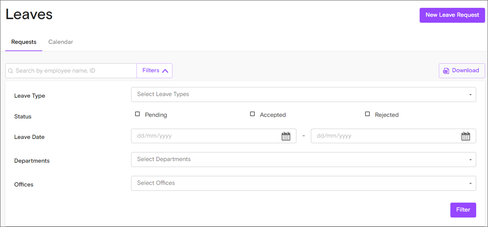 How to manage leave requests – English