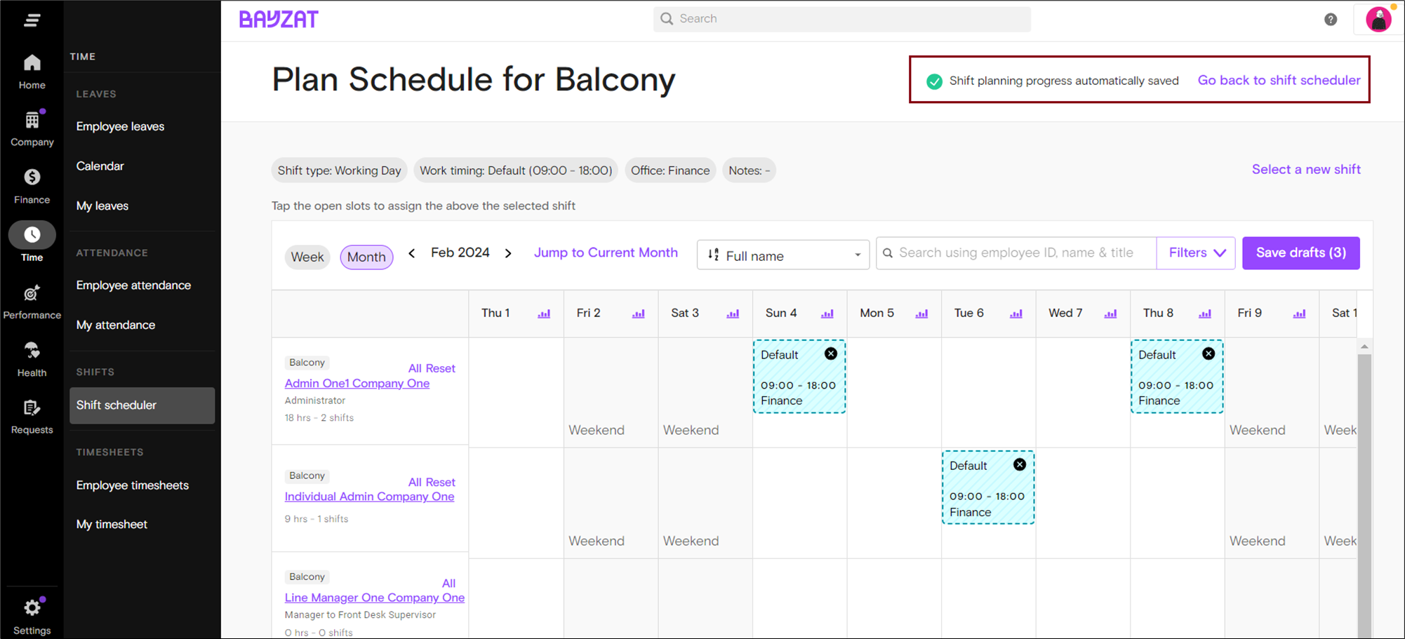 Schedule planner for mass scheduling – English