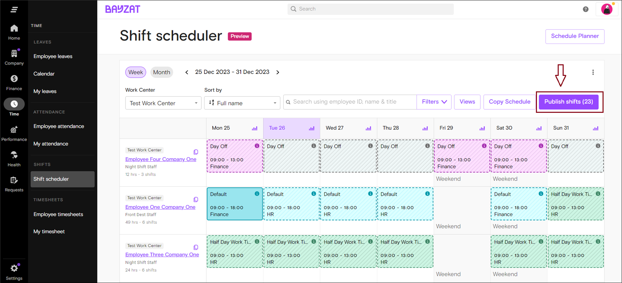 Schedule planner for mass scheduling – English