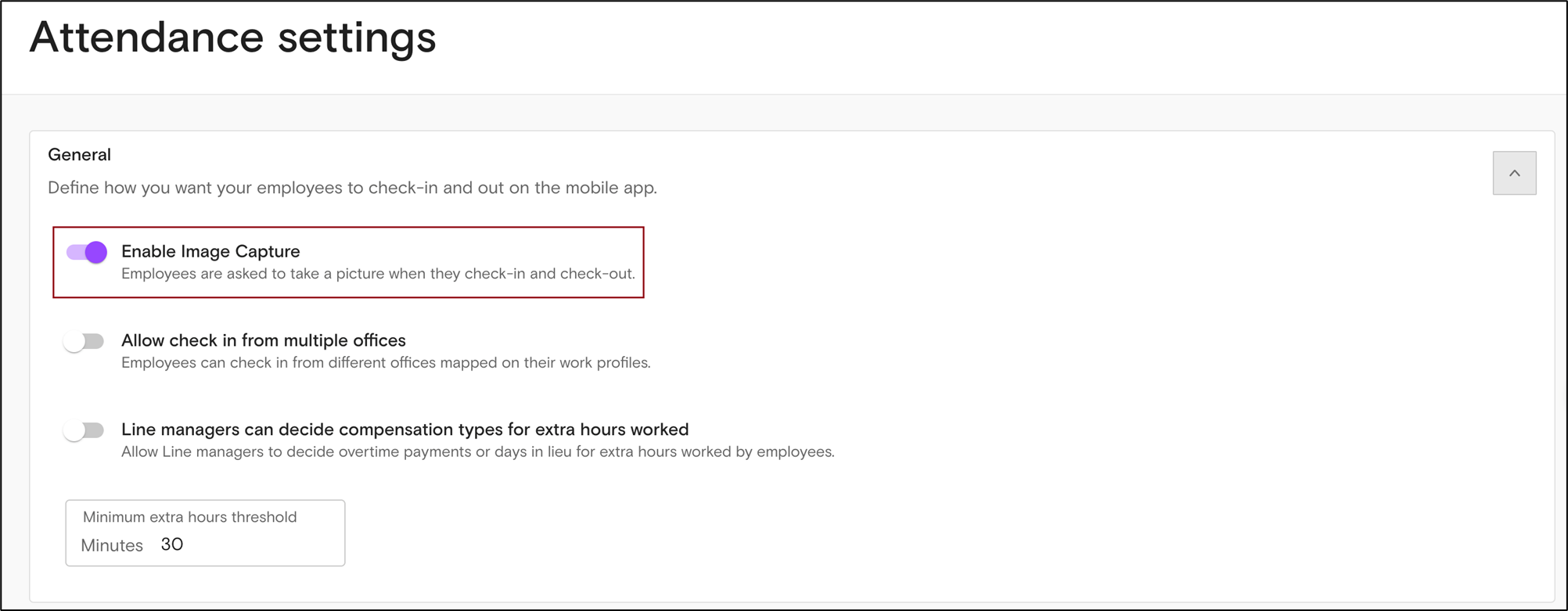 Setting up attendance – English